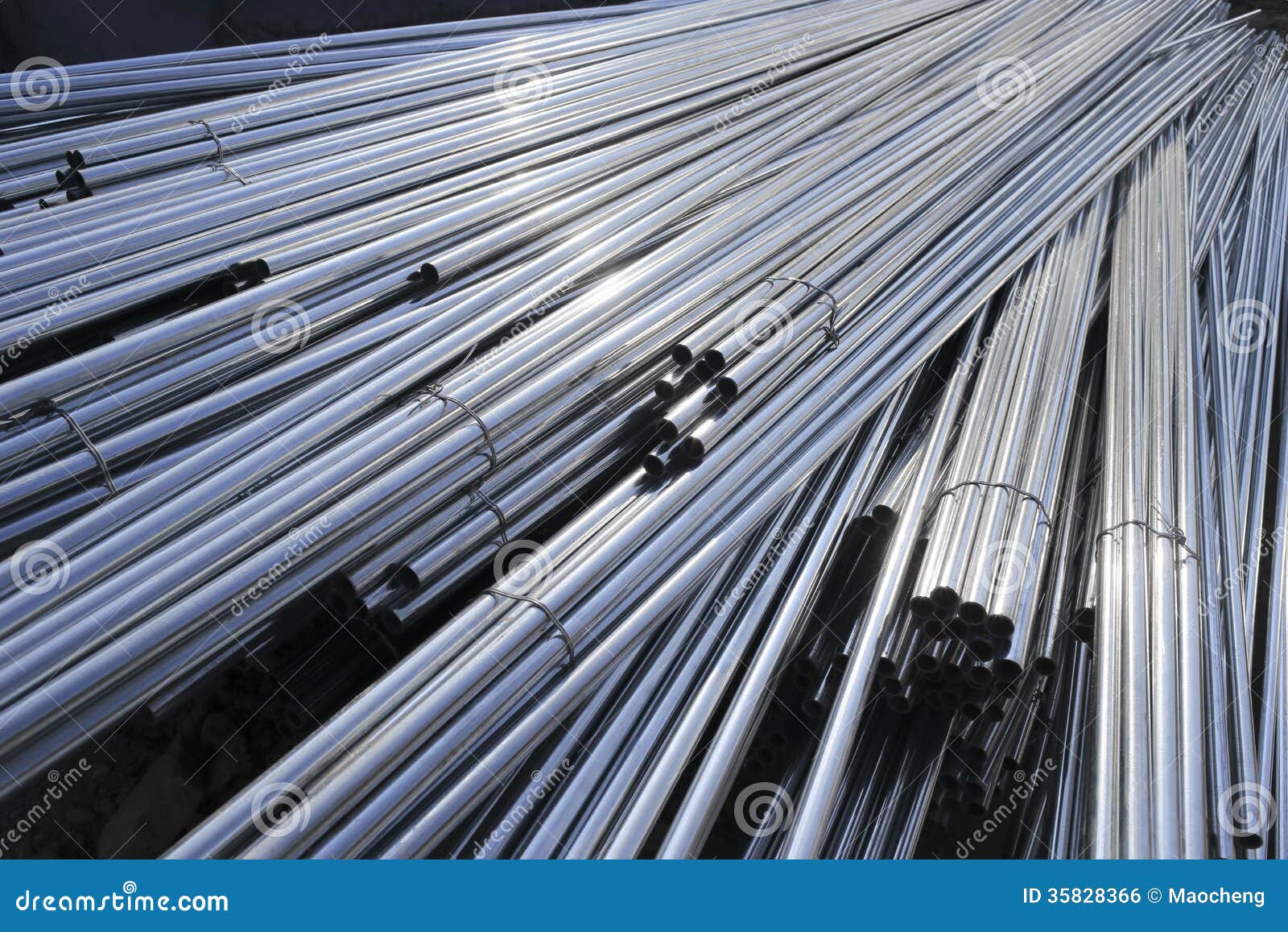 Fine steel pipes stock photo. Image of natural, manufacture - 35828366