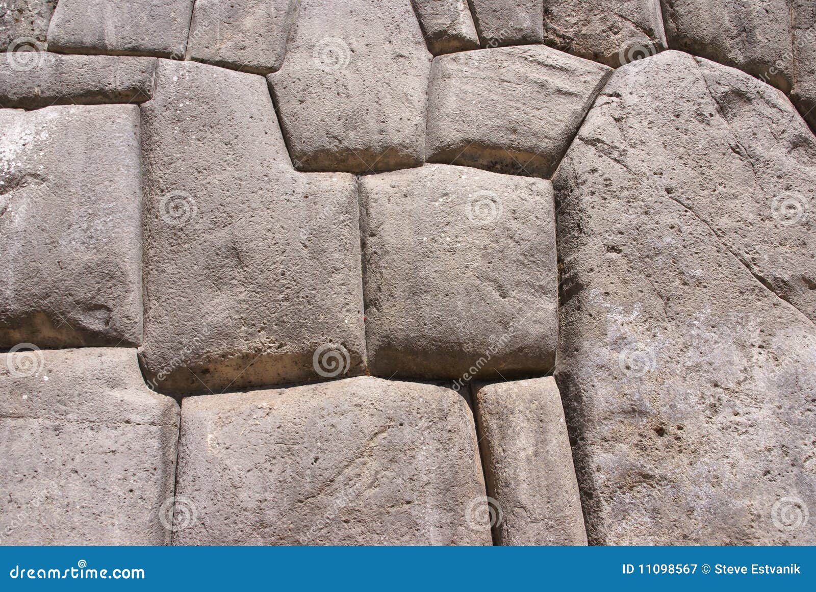 Fine Stonework in Inca Fortress Walls Stock Image - Image of historical ...