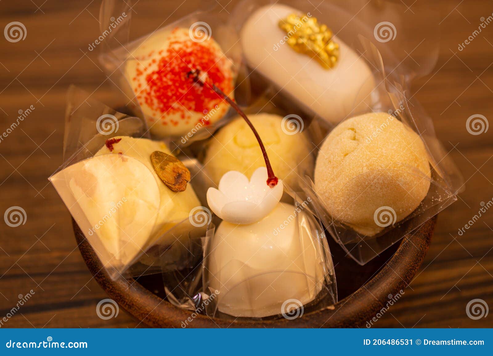 Fine Sweets for Wedding Party. Selective Focus. Stock Image - Image of ...