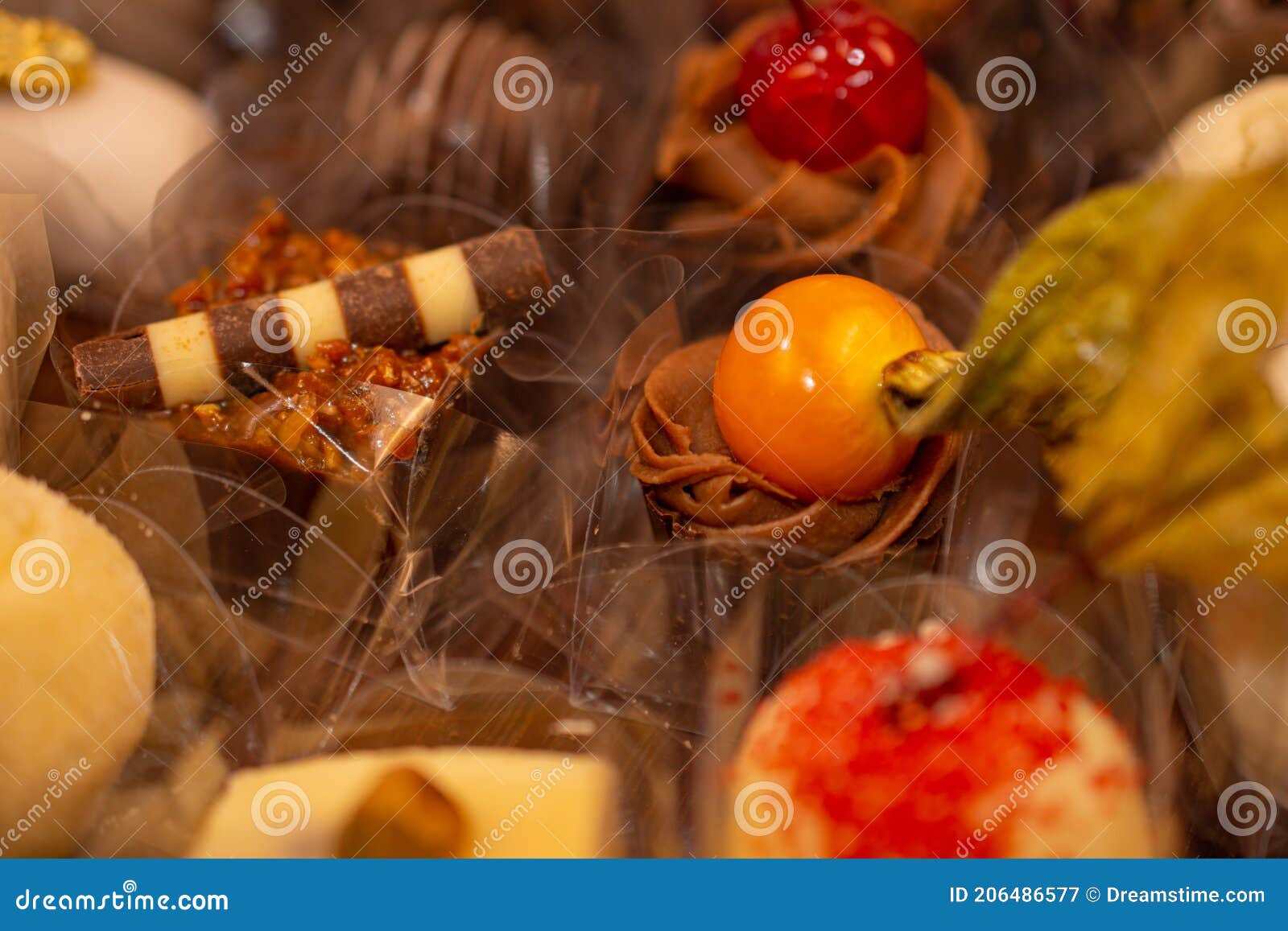 Fine Sweets for Wedding Party. Selective Focus. Stock Image - Image of ...