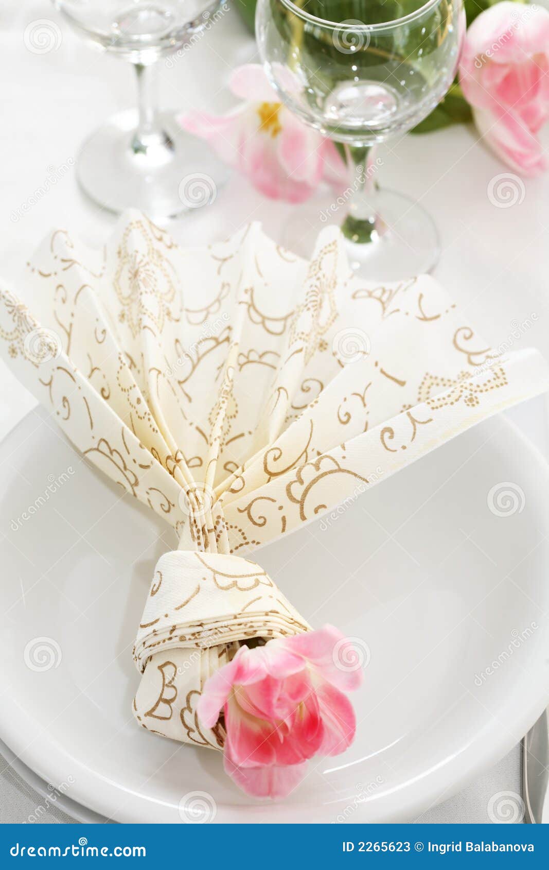 Fine table setting stock image. Image of restaurant, table - 2265623
