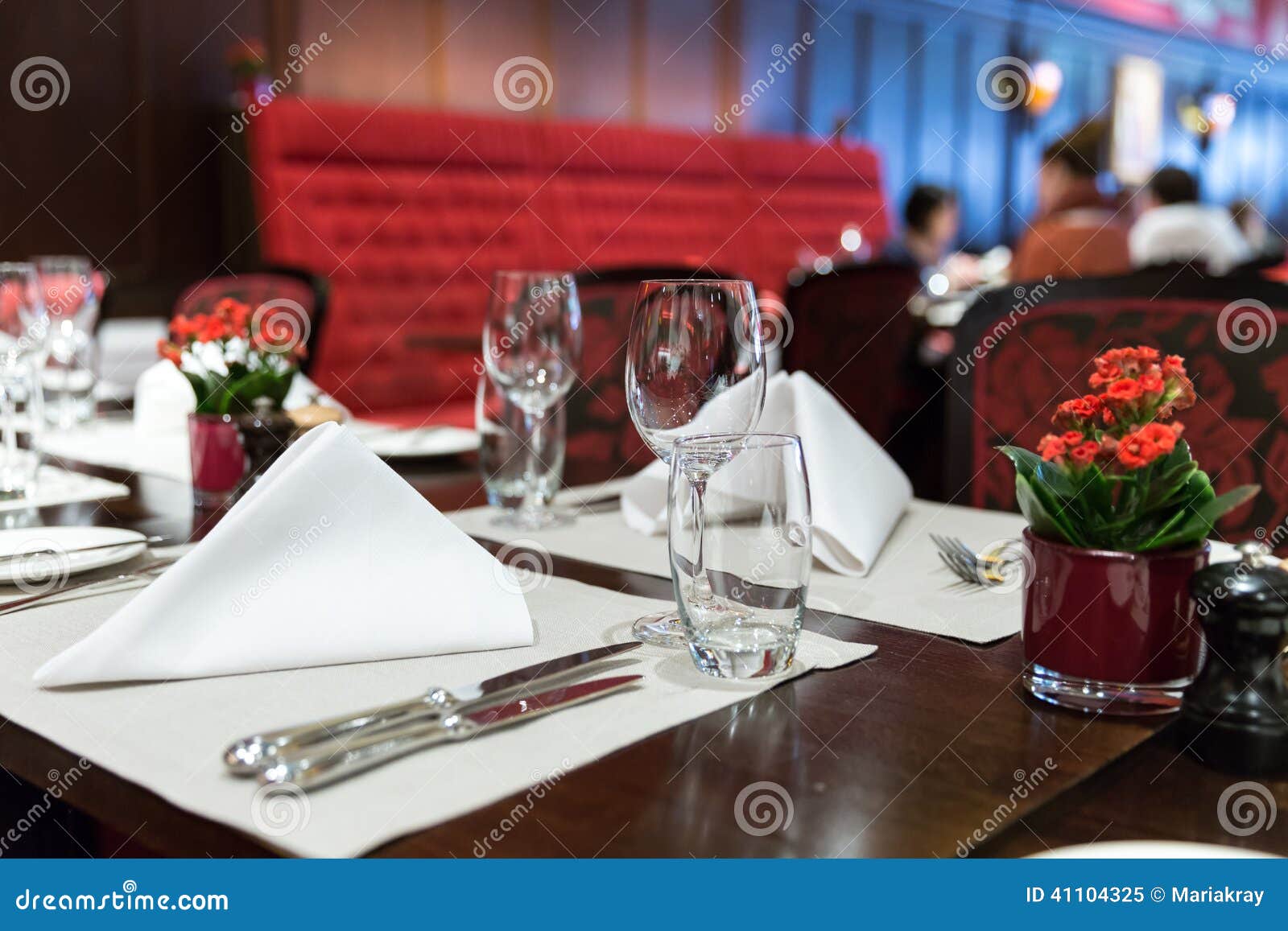 Fine table setting stock image. Image of dinner, meal - 41104325