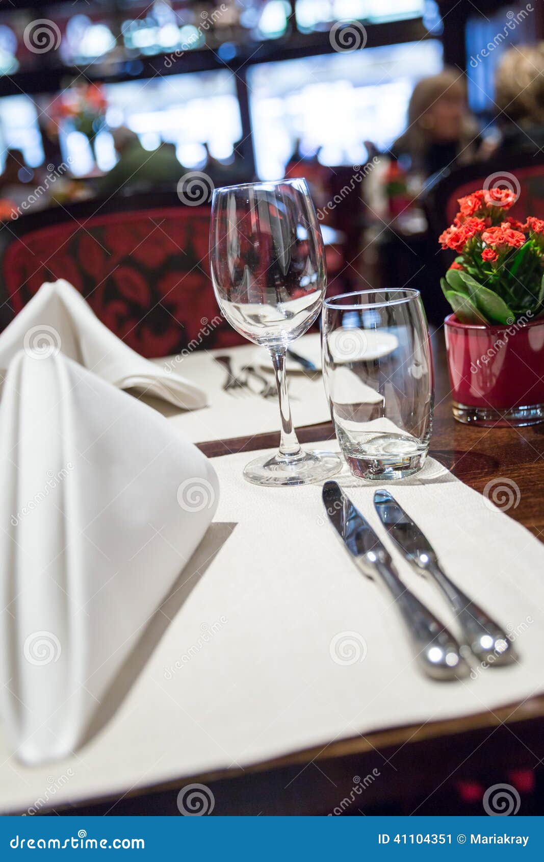 Fine table setting stock image. Image of dining, diner - 41104351