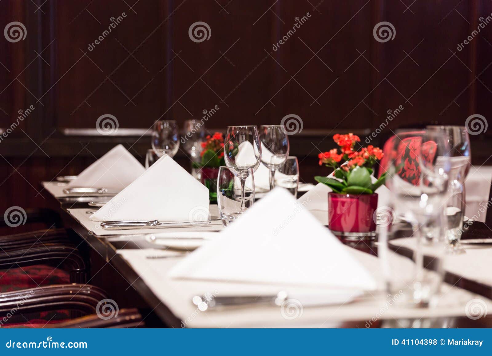 Fine table setting stock photo. Image of close, cafe - 41104398