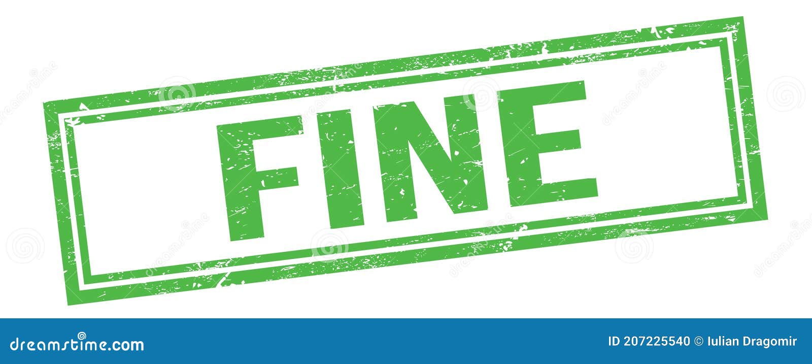 FINE Text on Green Grungy Vintage Stamp Stock Illustration ...