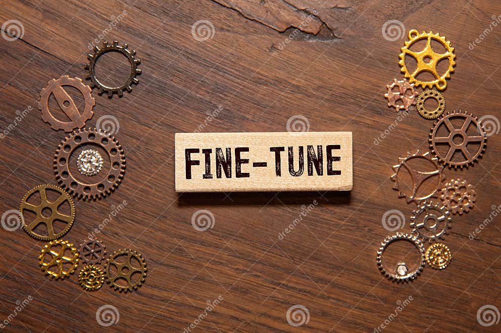 Fine Tune Word in a Dictionary. Fine Tune Concept Stock Image - Image ...