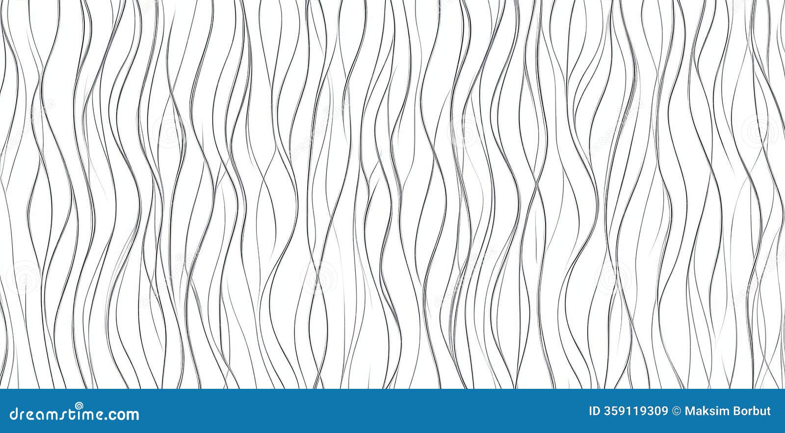 Fine Wave Outline in Modern Minimalist Style for Wallpaper Stock Image ...