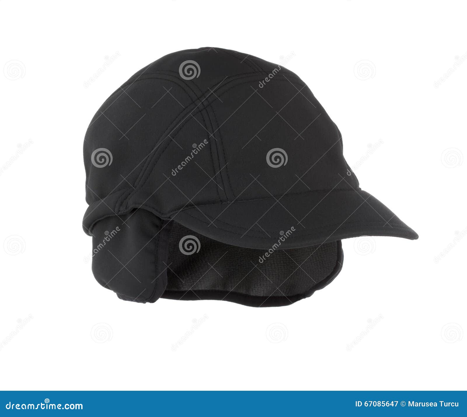 Fine Wool Black Baseball Style Cap Stock Image - Image of close, modern ...