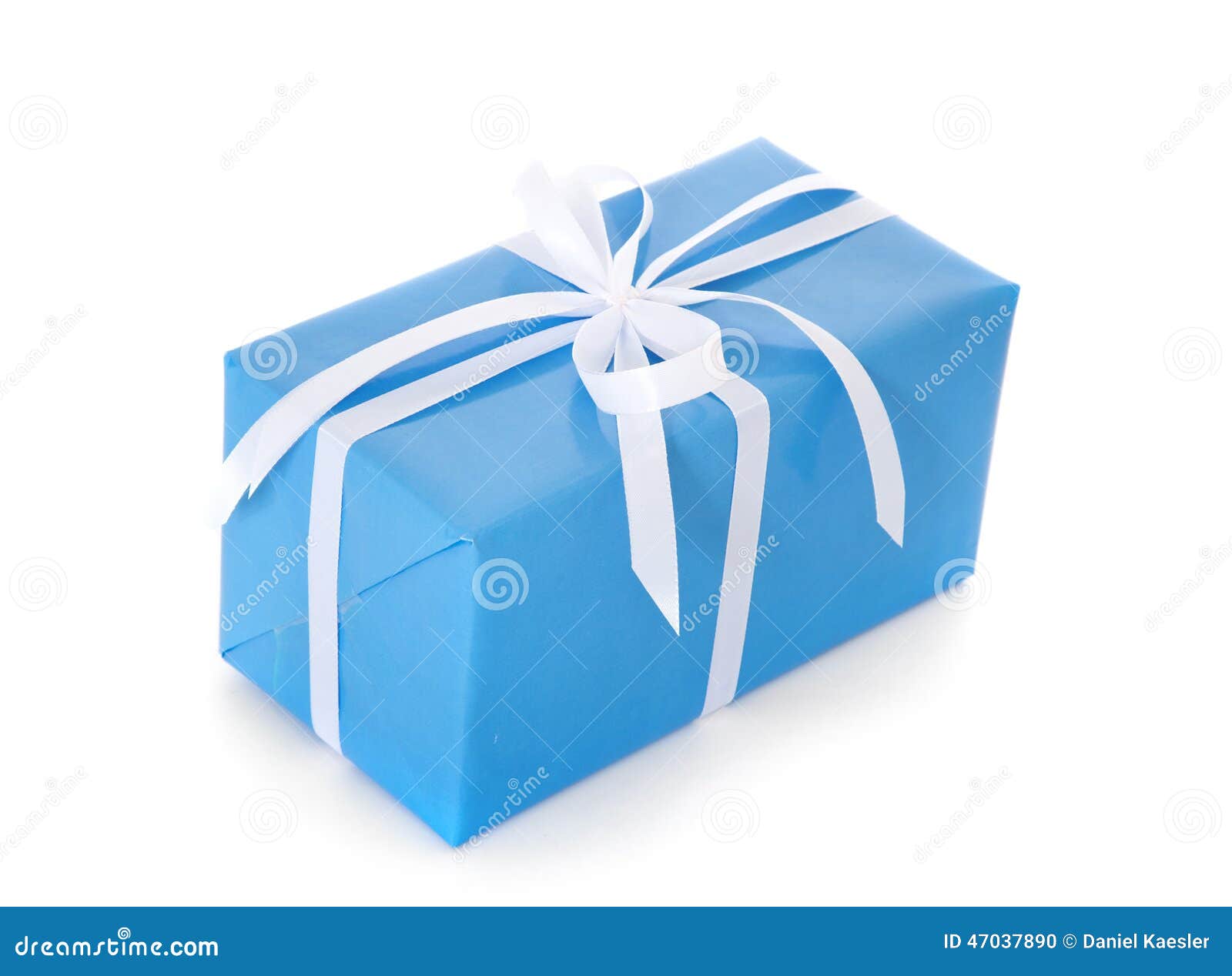 Fine wrapped blue present stock photo. Image of xmas - 47037890