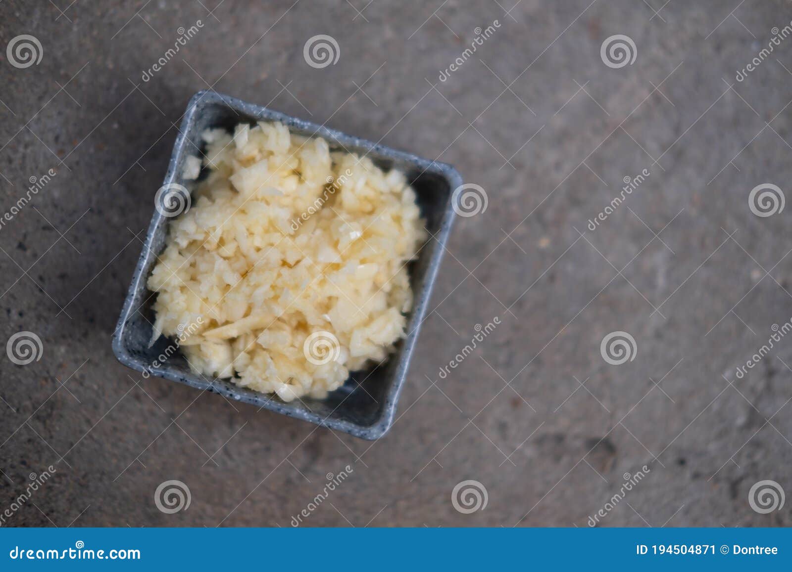 Finely chopped garlic stock image. Image of garlic, ingredient - 194504871