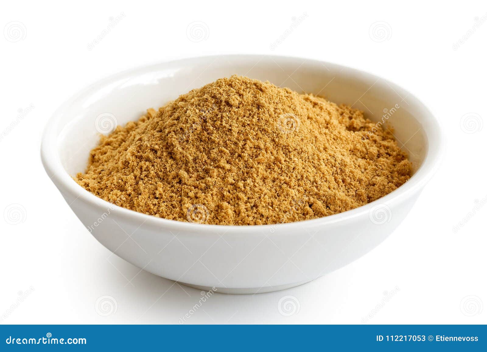 Finely Ground Dry Ginger in White Ceramic Bowl Isolated on White Stock ...