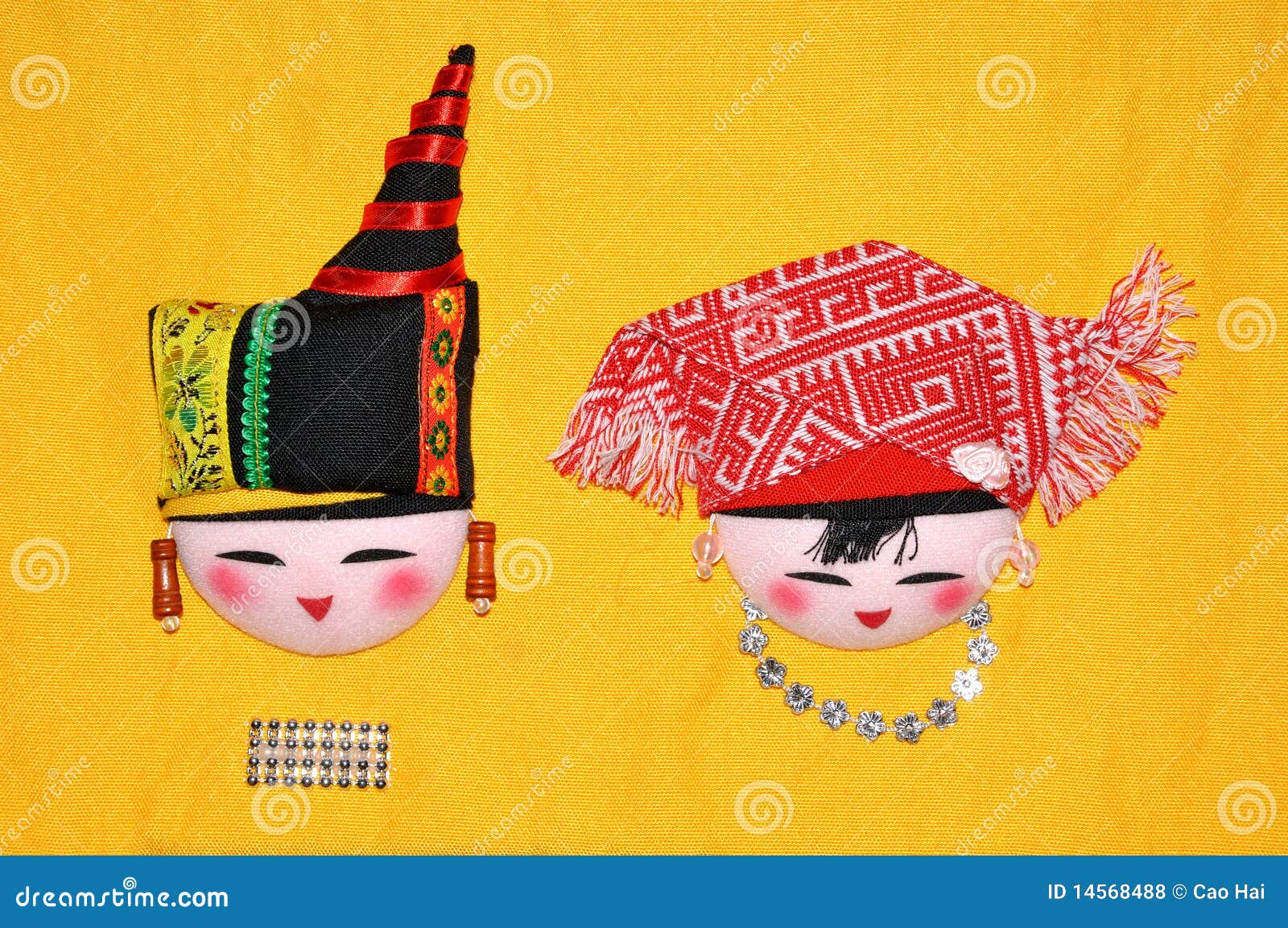 Finery Embroidery Of Chinese Minority Traditional Stock Photo - Image ...