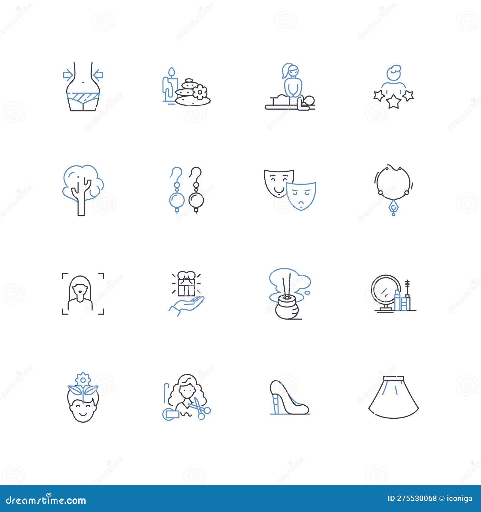 Finesse Line Icons Collection. Elegance, Refinement, Panache, Style ...