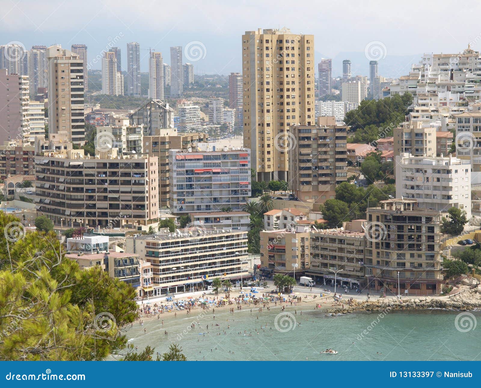 Finestrat imagem de stock. Imagem de espanha, casas, planos - 13133397