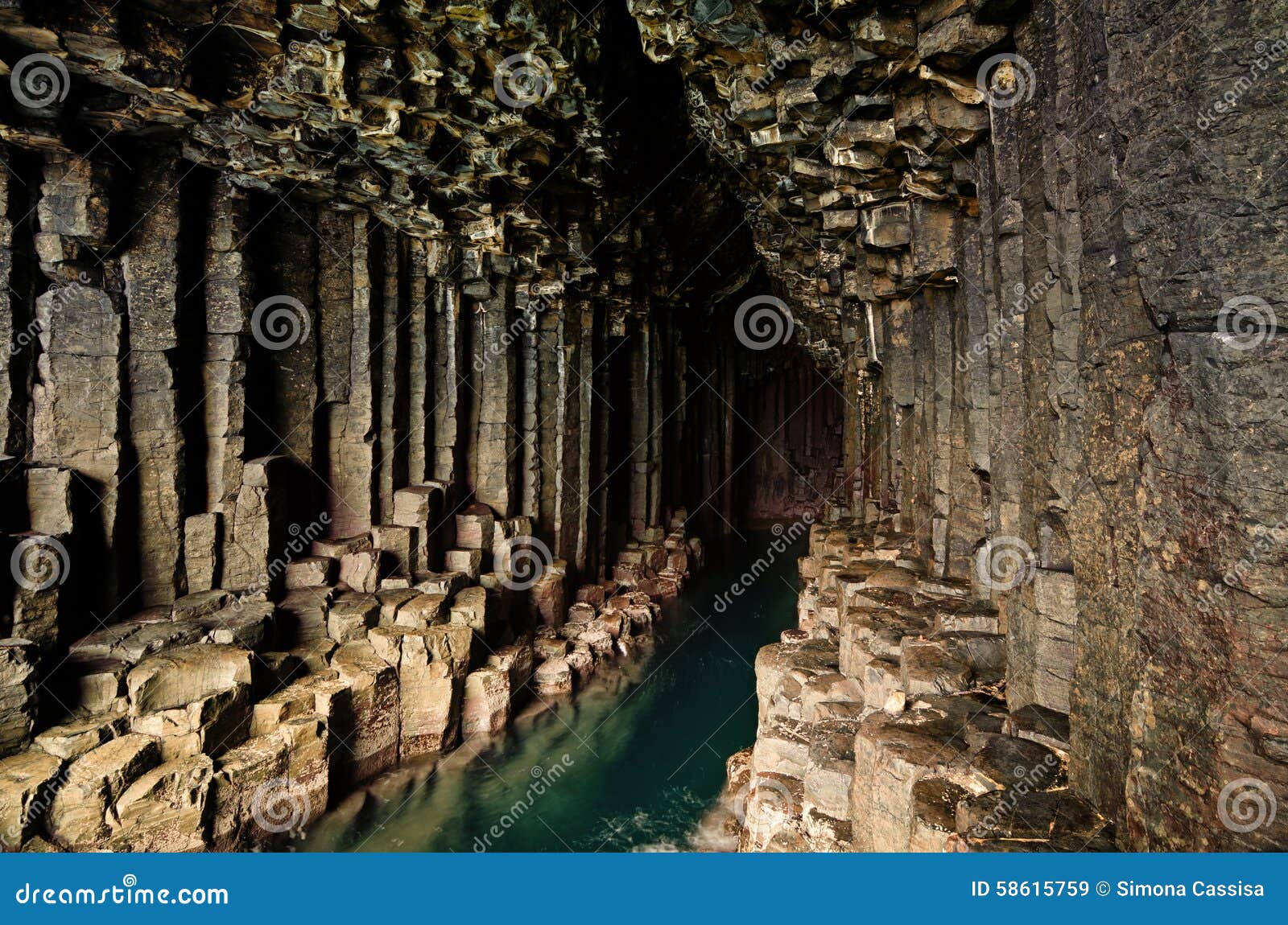 Fingals Cave - Staffa - Scotland Stock Image - Image of interiors, cave ...