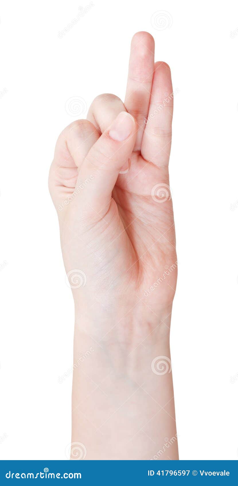 Finger Account Two - Hand Gesture Stock Image - Image of fourth, score ...