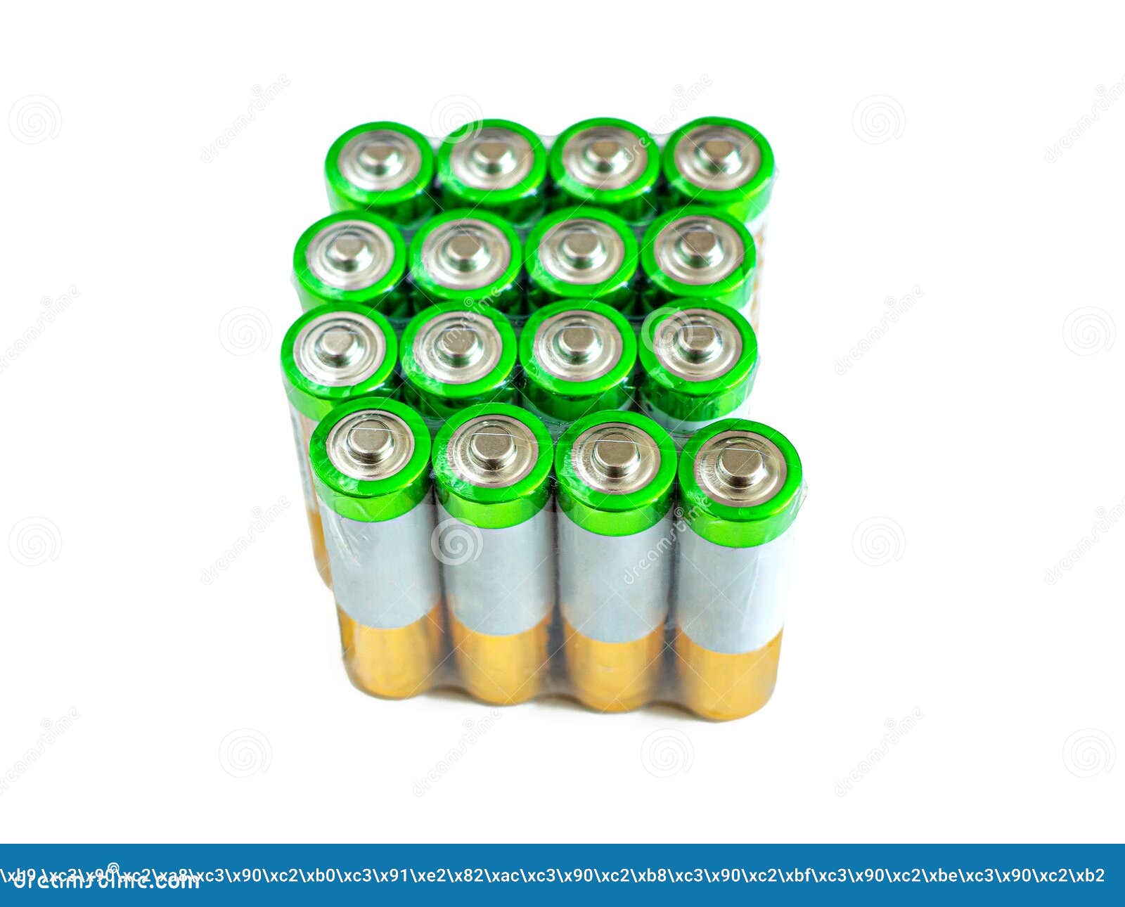 Finger Batteries, in Plastic Protective Packaging Stock Image - Image ...