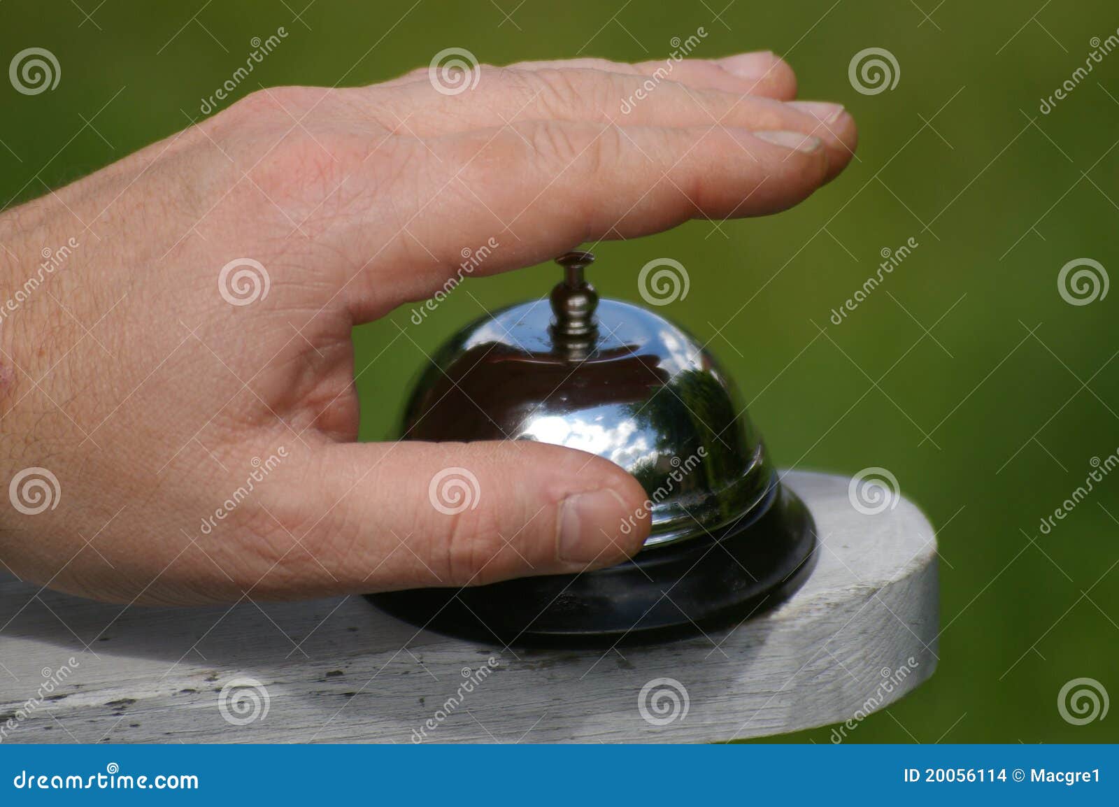 Finger on Bell about To Ring Stock Photo - Image of background, finger ...