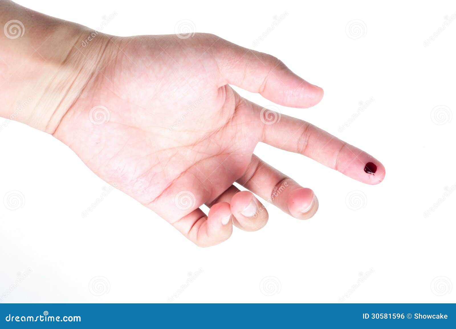Finger with blood isolated stock photo. Image of diabetes - 30581596