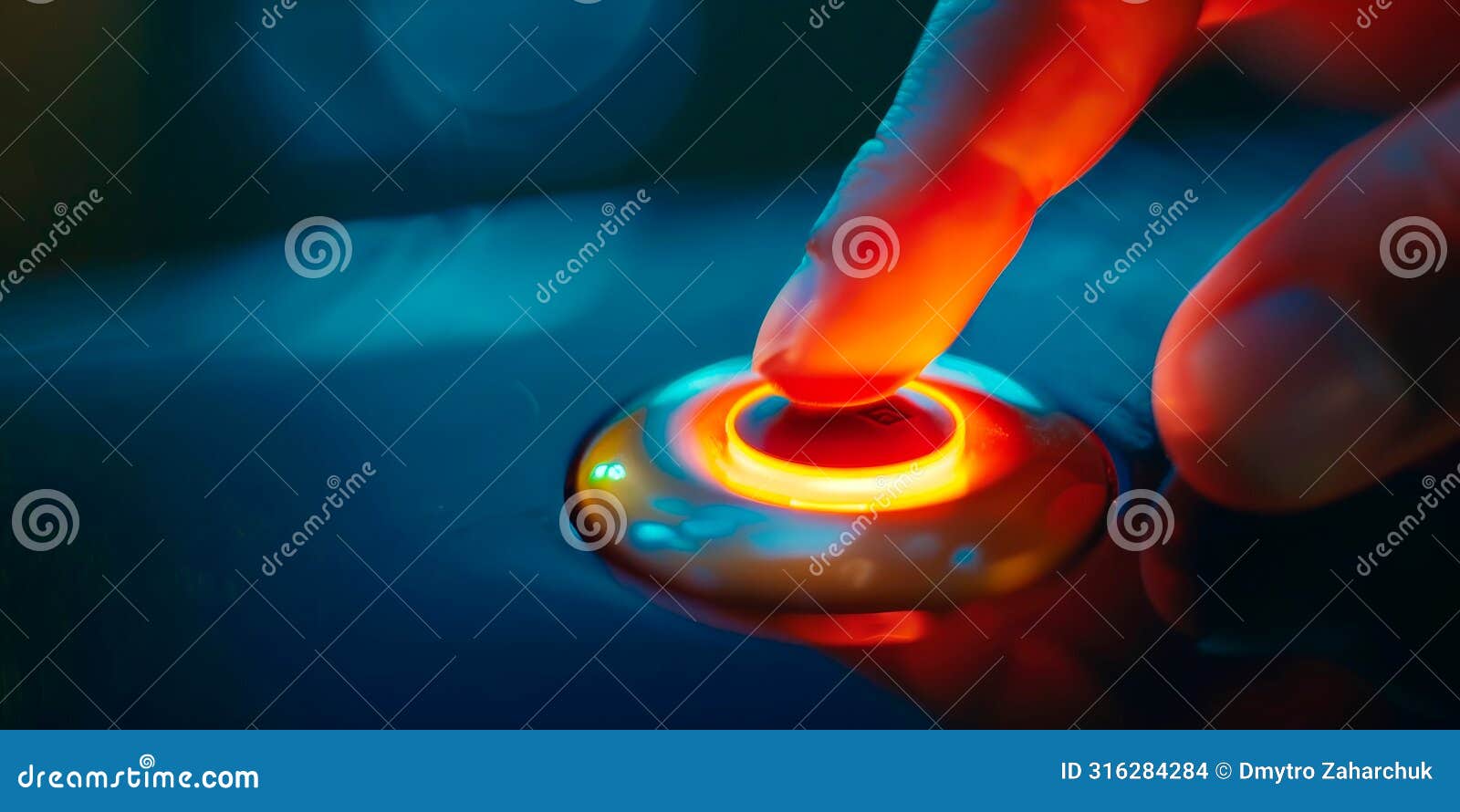 Finger on the Button: a Person with Their Finger on a Button ...