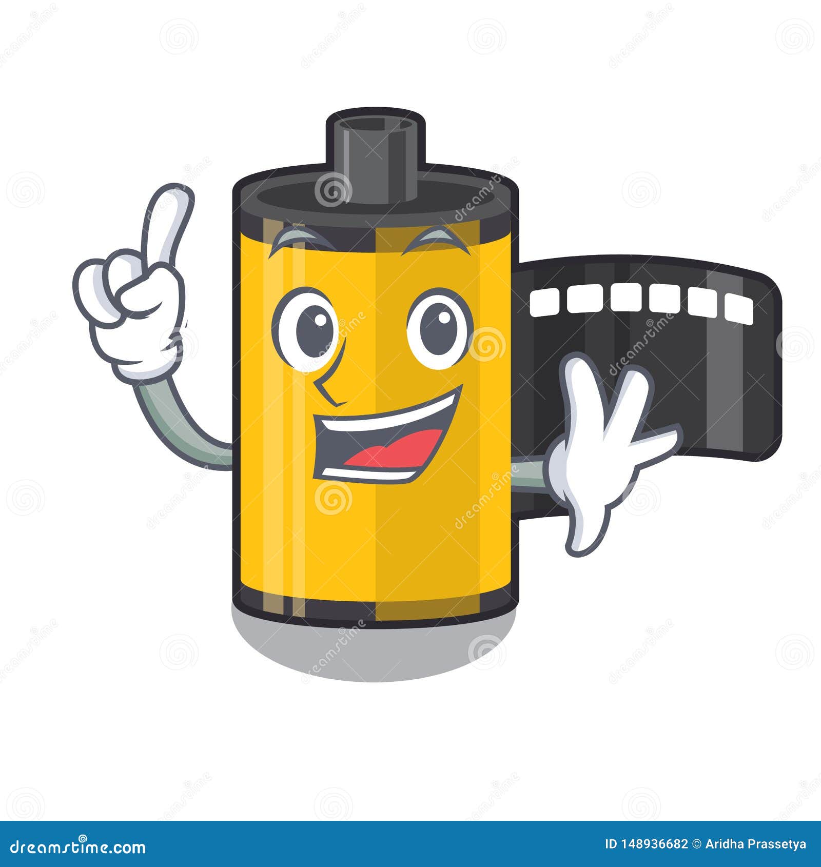 Finger Camera Roll in the Cartoon Drawer Stock Vector - Illustration of ...