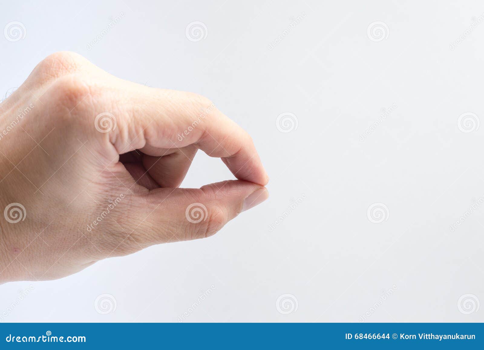 Finger Catching Posture Isolate on White Background for Design. Stock ...