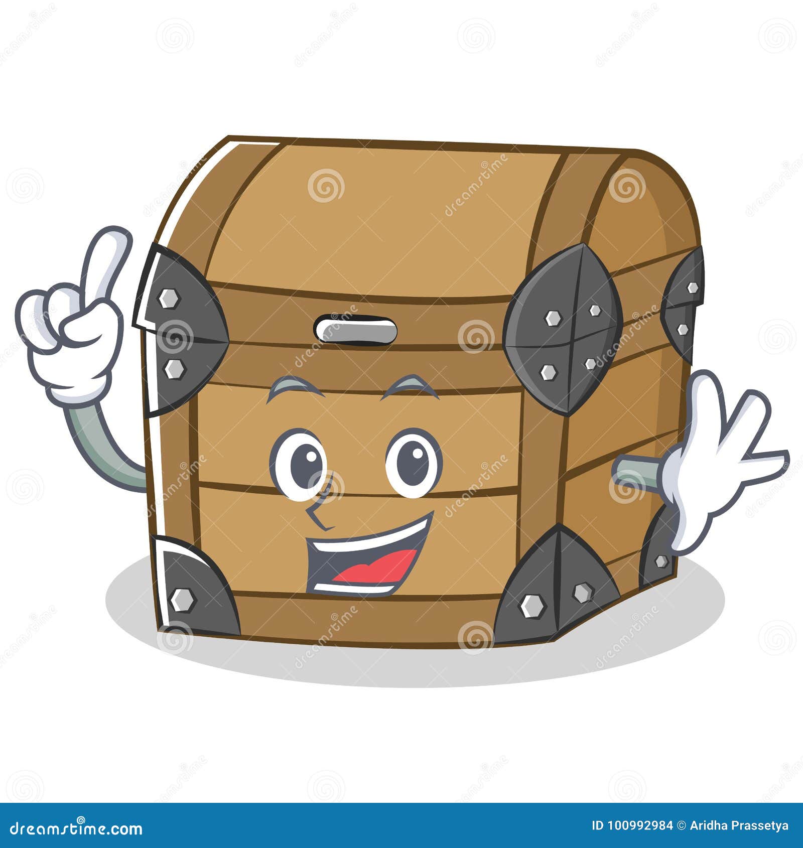 Finger Chest Character Cartoon Style Stock Vector - Illustration of ...