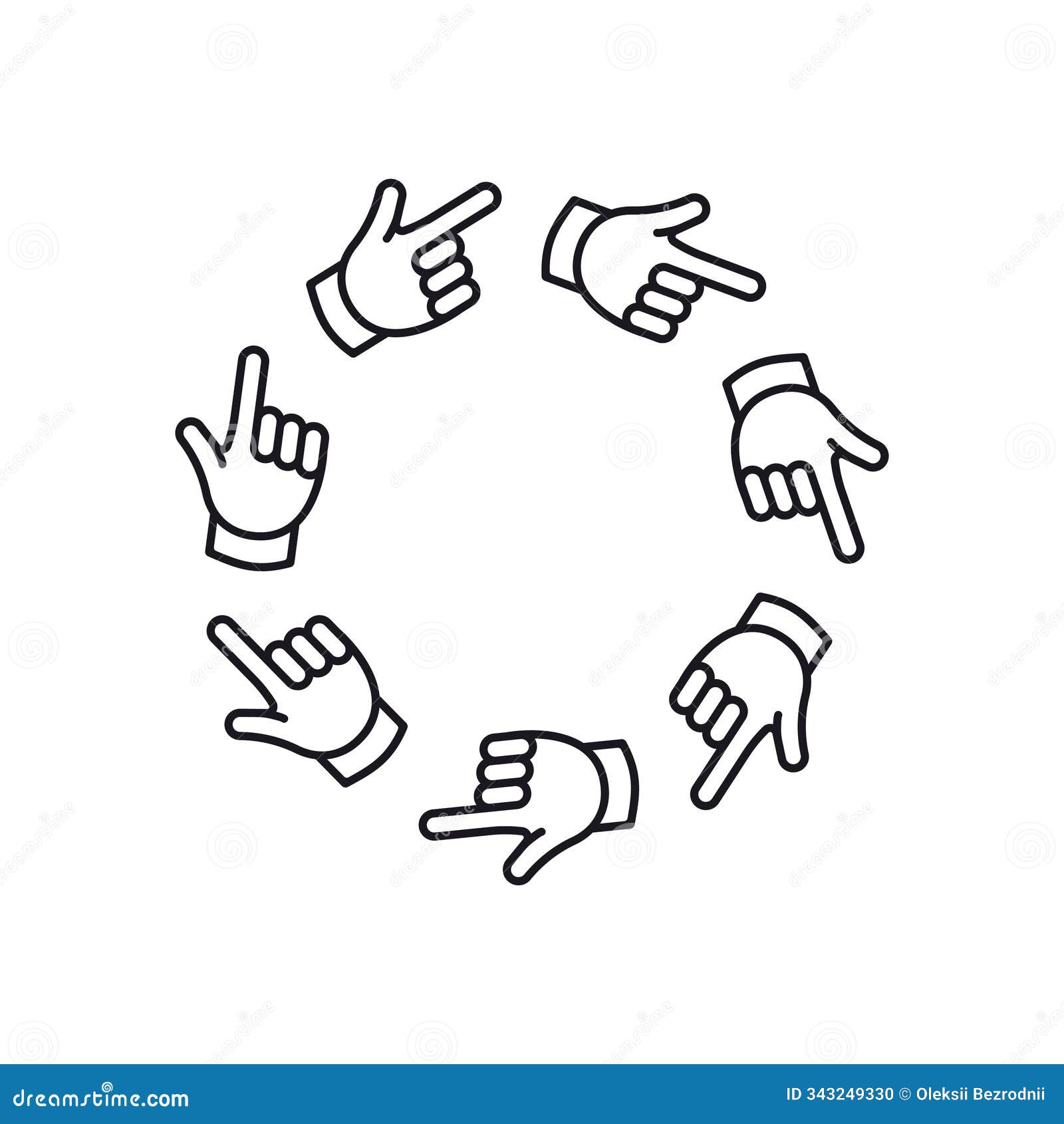 Frame Pointer. Vector Drawing | CartoonDealer.com #93173689