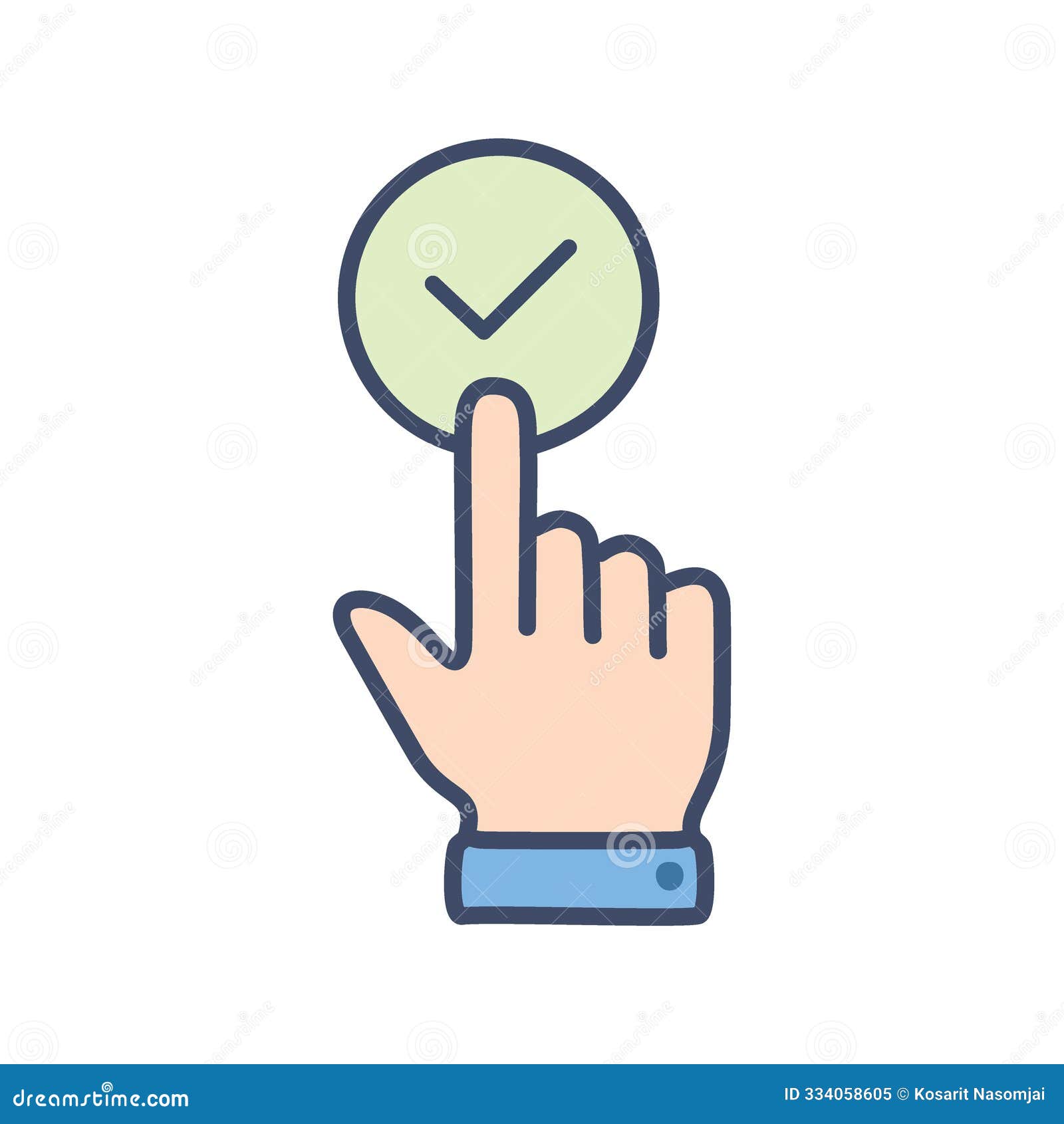 Agreement Confirmation Silhouette Icon. Document With Positive Emoticon ...