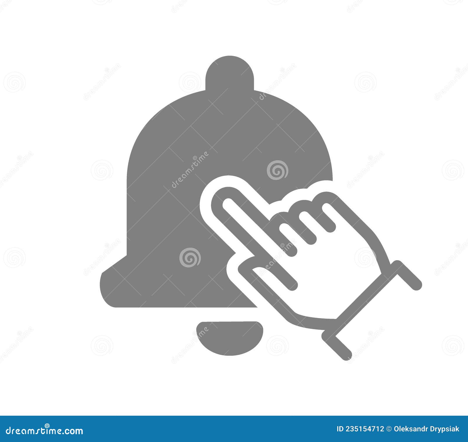 Finger Click the Notification Bell Icon. Subscribe Button, Bell ...