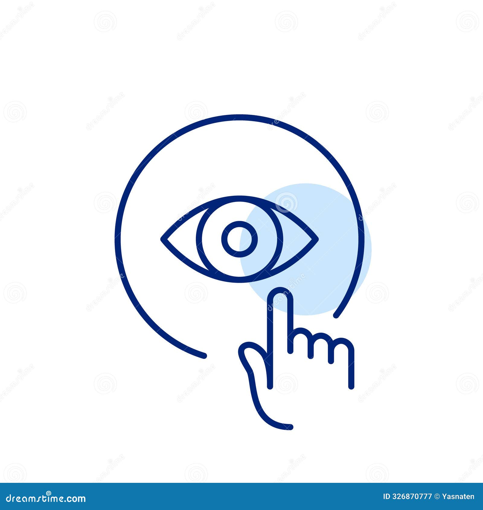 Finger Clicking on Eye Symbol. Interaction and Engagement with Visual ...