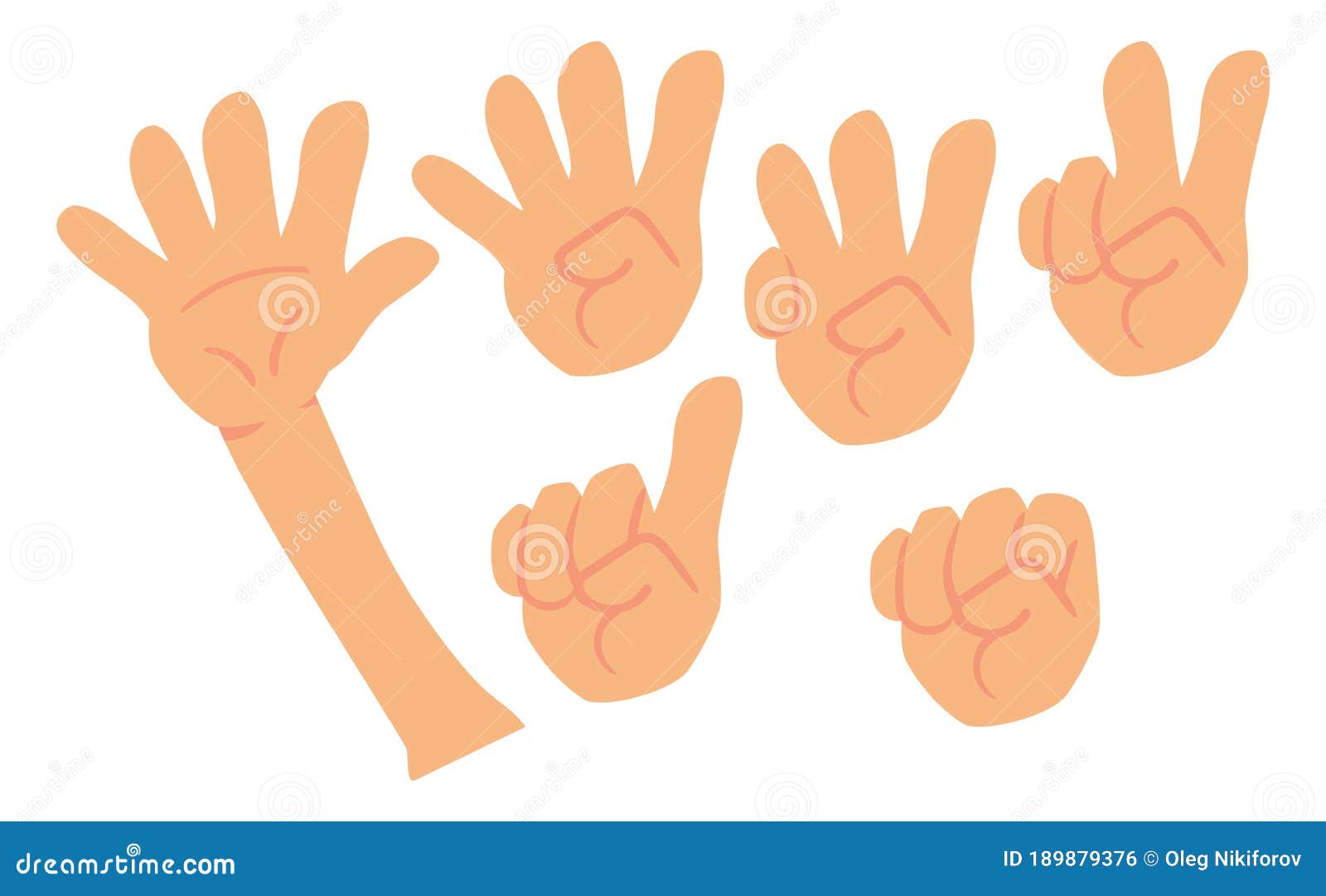 Finger count stock illustration. Illustration of point - 189879376