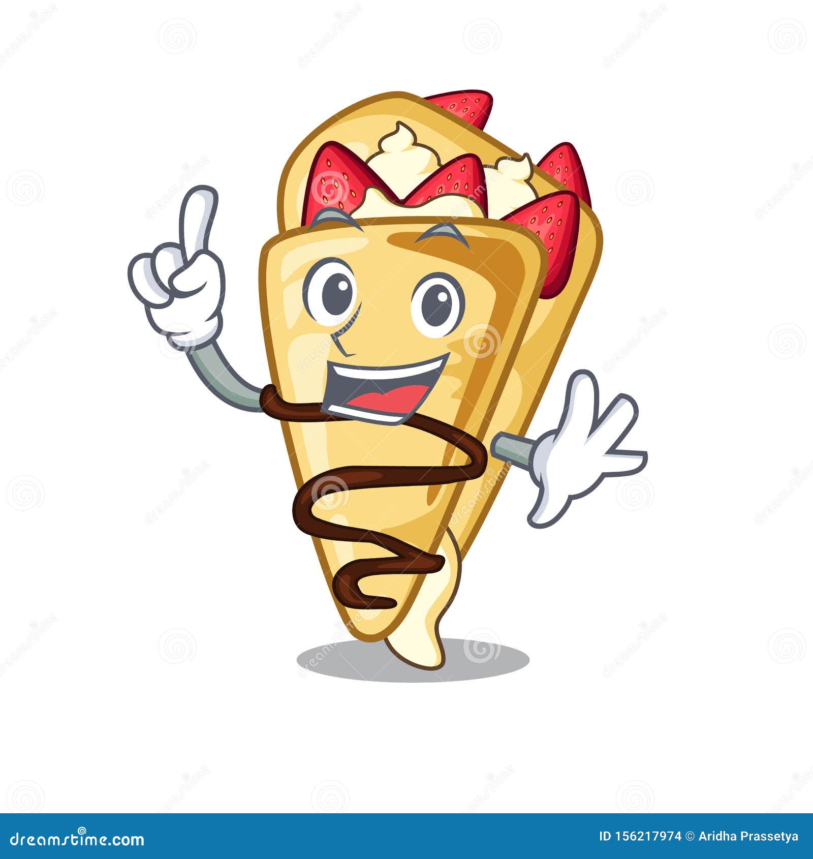 Finger Crepe Above the a Cartoon Board Stock Vector - Illustration of ...