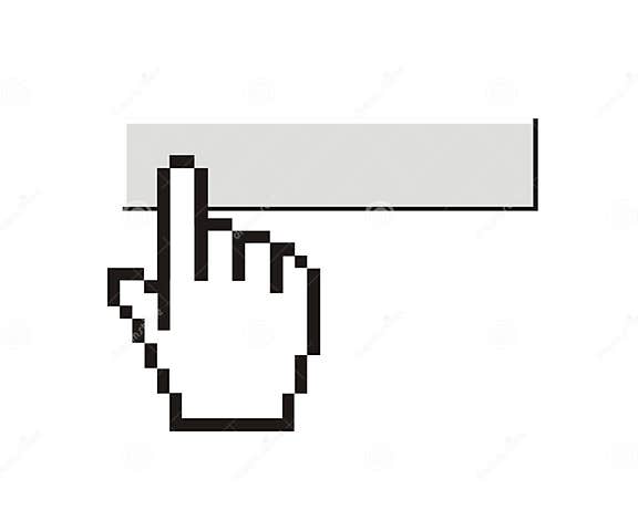 Finger cursor stock illustration. Illustration of symbol - 1364981