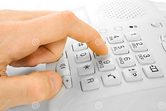 Finger dialing stock image. Image of white, dial, connection - 5435811