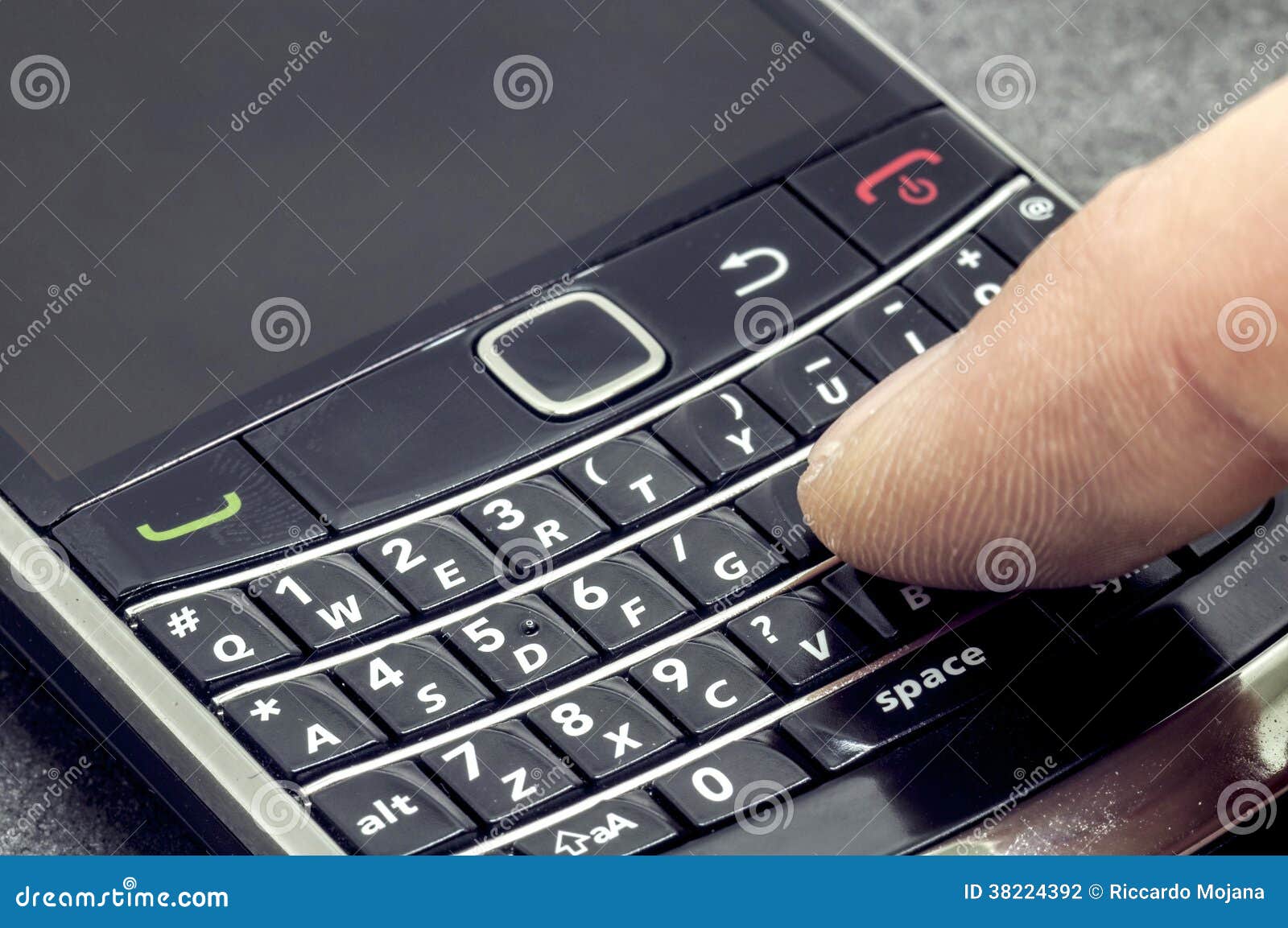 Finger Dialing on Phone Isolated on White Stock Photo - Image of modern ...