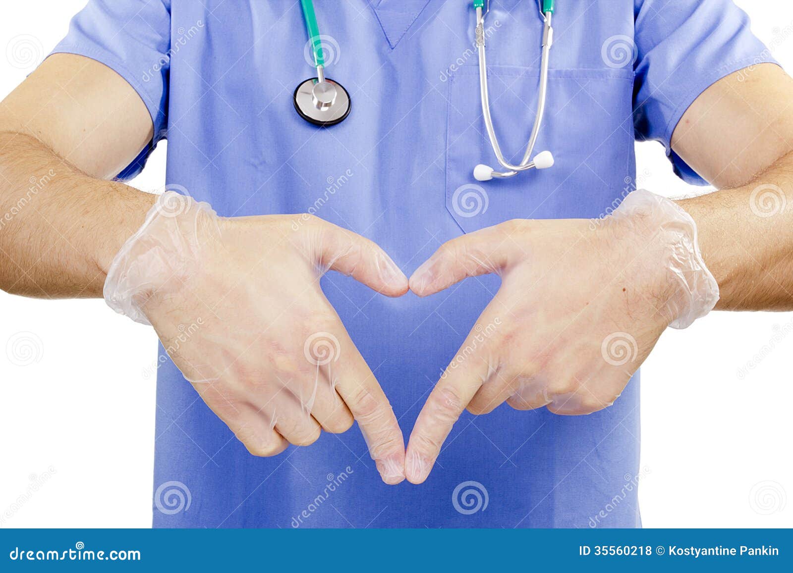 Finger doctor heart. stock photo. Image of medic, happy - 35560218
