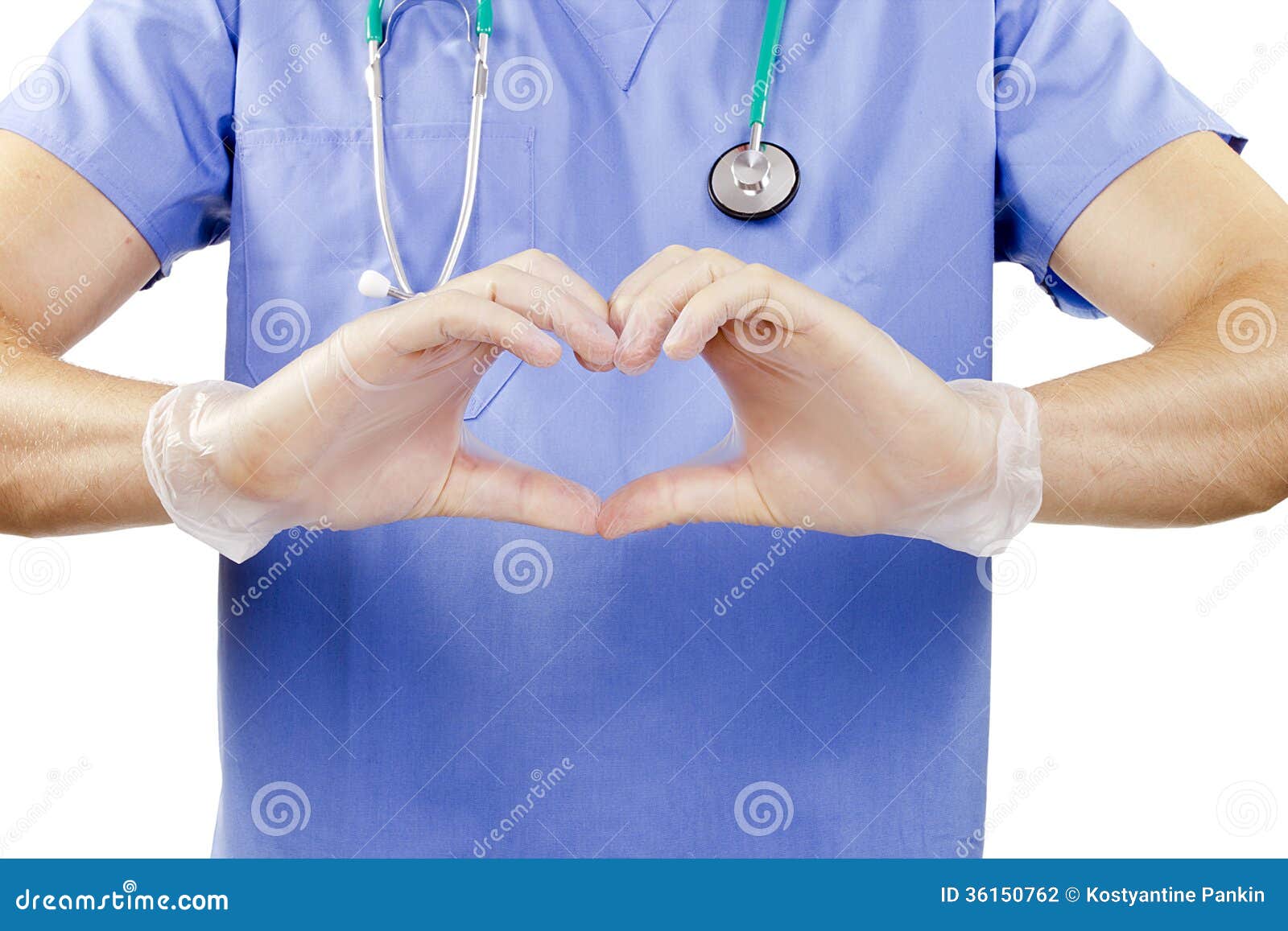 Finger doctor heart. stock photo. Image of latex, medic - 36150762