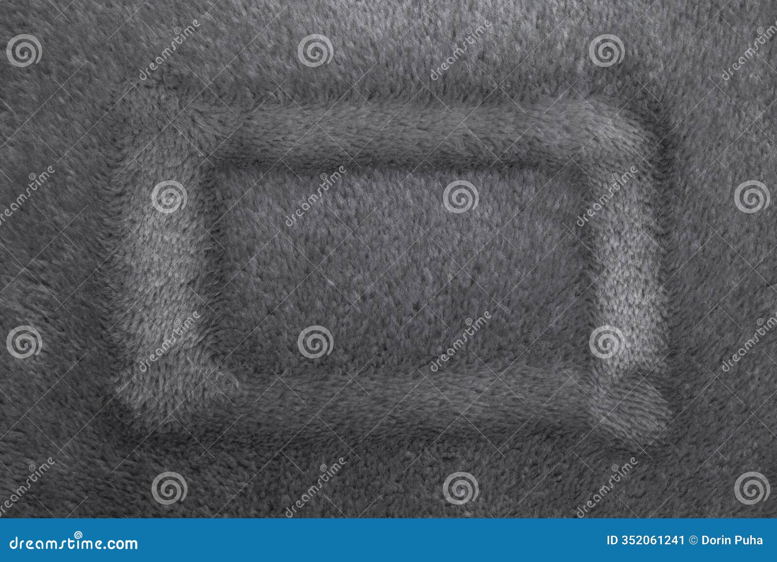 Finger Drawn Rectangle Shaped Frame on Soft Fleece Material Structure ...