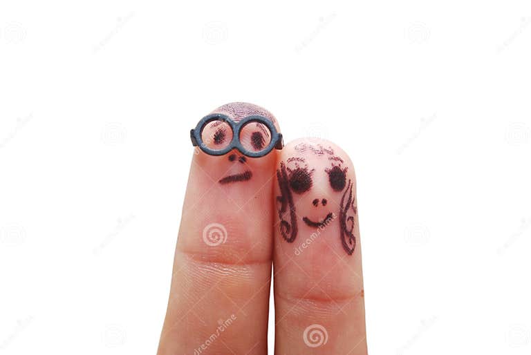 Finger face stock image. Image of humor, decorative, curious - 15054759