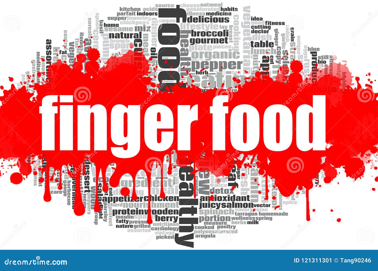Finger food word cloud stock illustration. Illustration of cloud ...