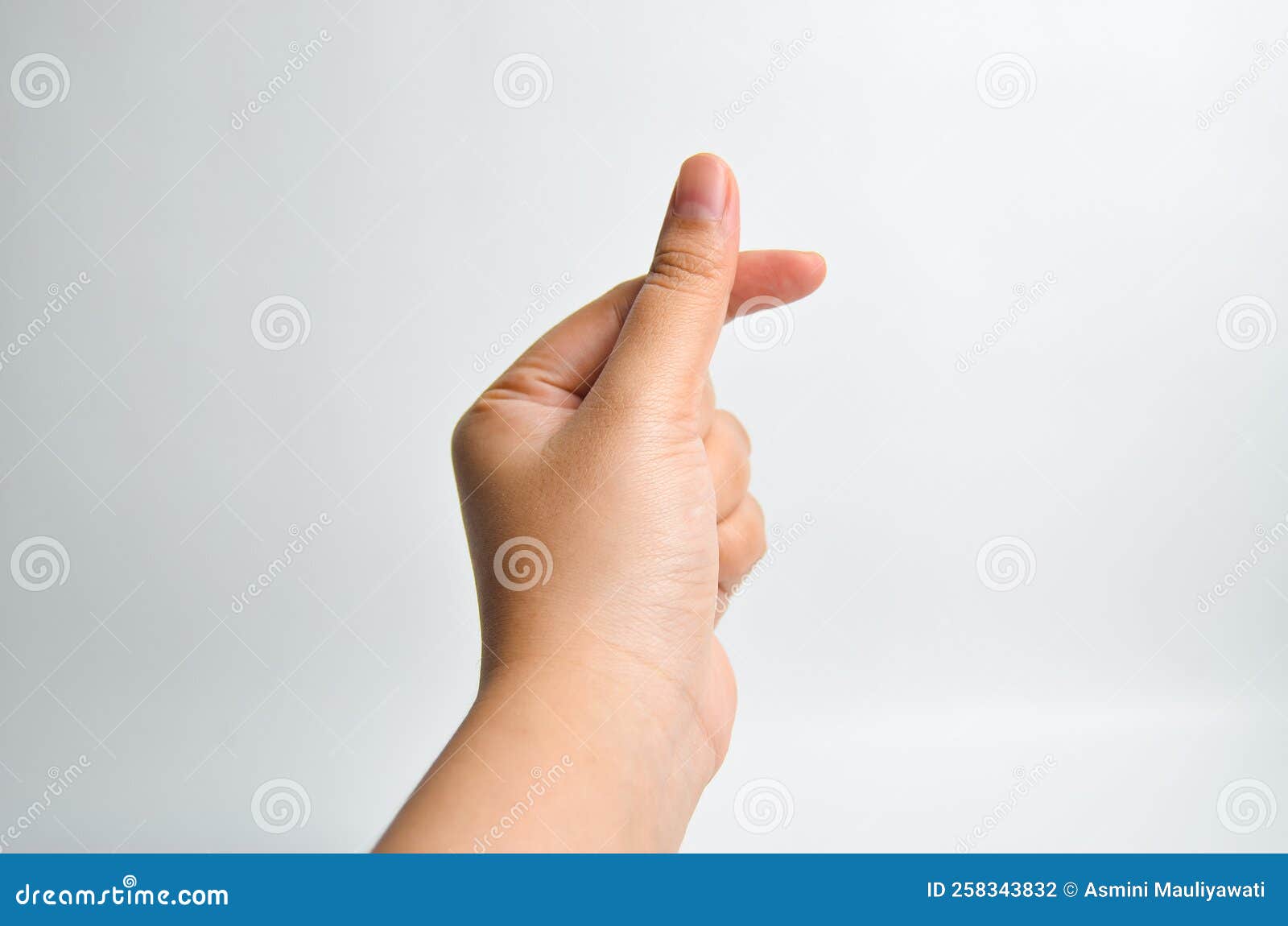 Finger that Forming Tiny Love Sign in White Stock Photo - Image of ...