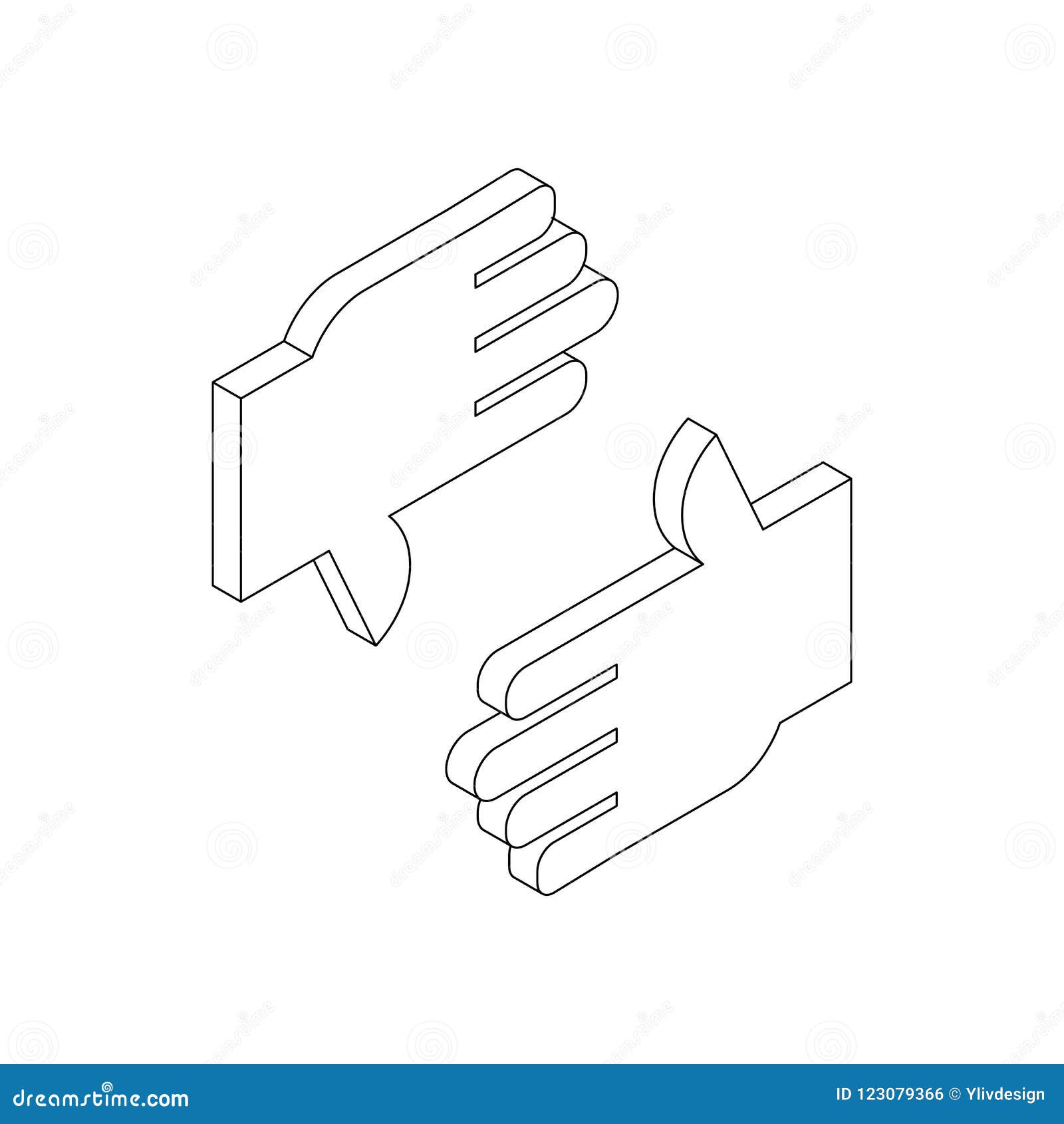 Finger Frame Icon, Isometric 3d Style Stock Illustration - Illustration ...