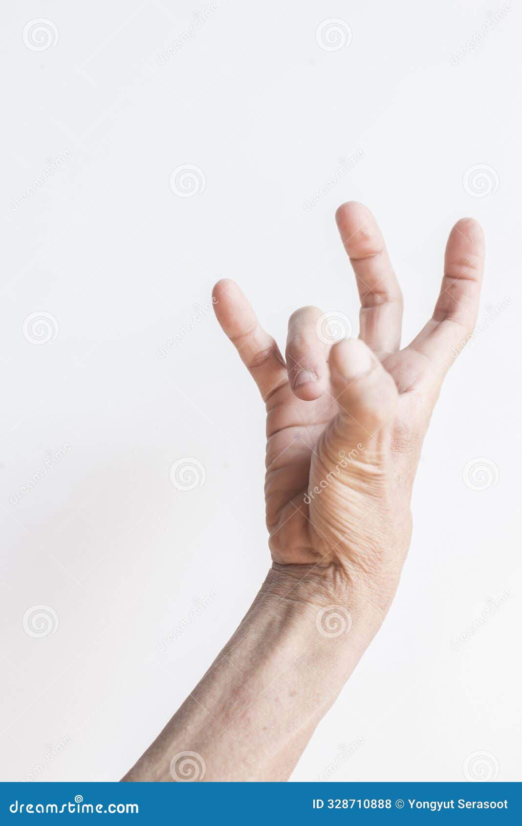 Finger Gestures with Jerk Symptom Stock Photo - Image of jerk, nerve ...