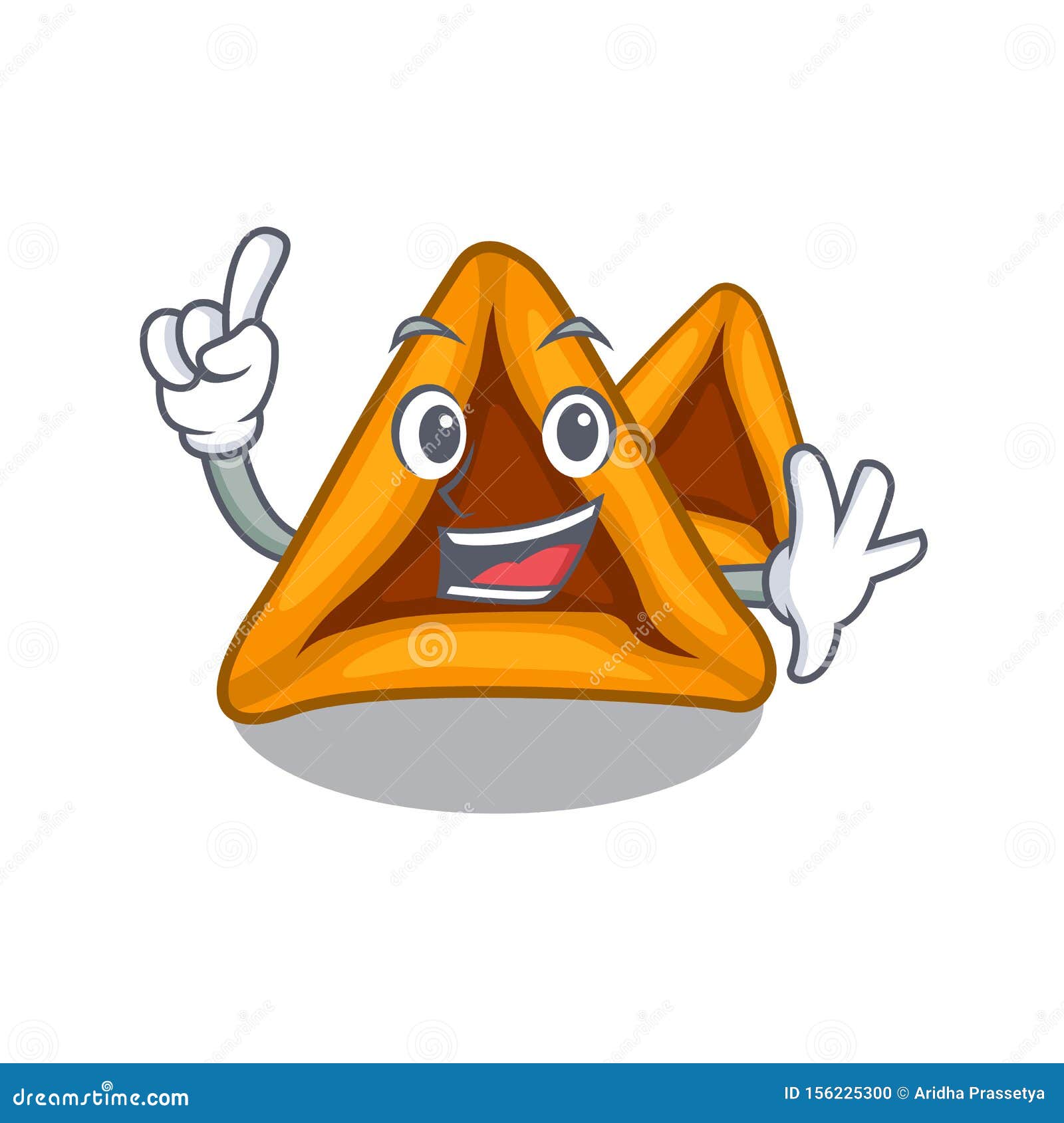 Finger Hamantaschen Cakes Served in Character Plates Stock Vector ...