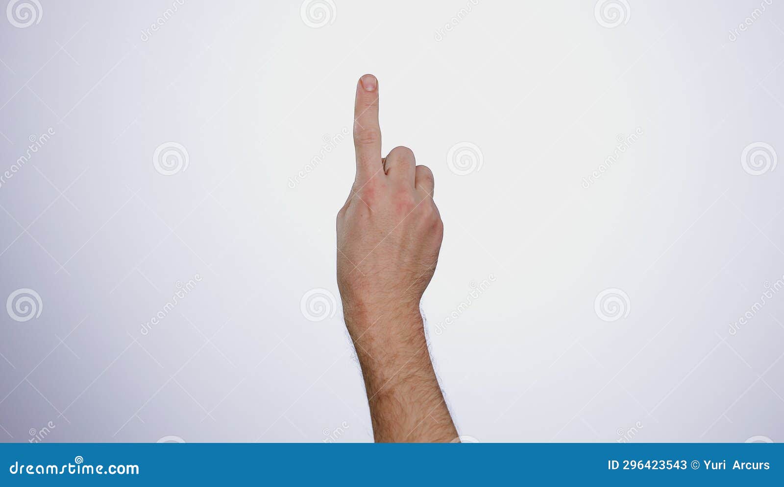 Finger, Hand and Click Tablet in Studio Isolated on a White Background ...