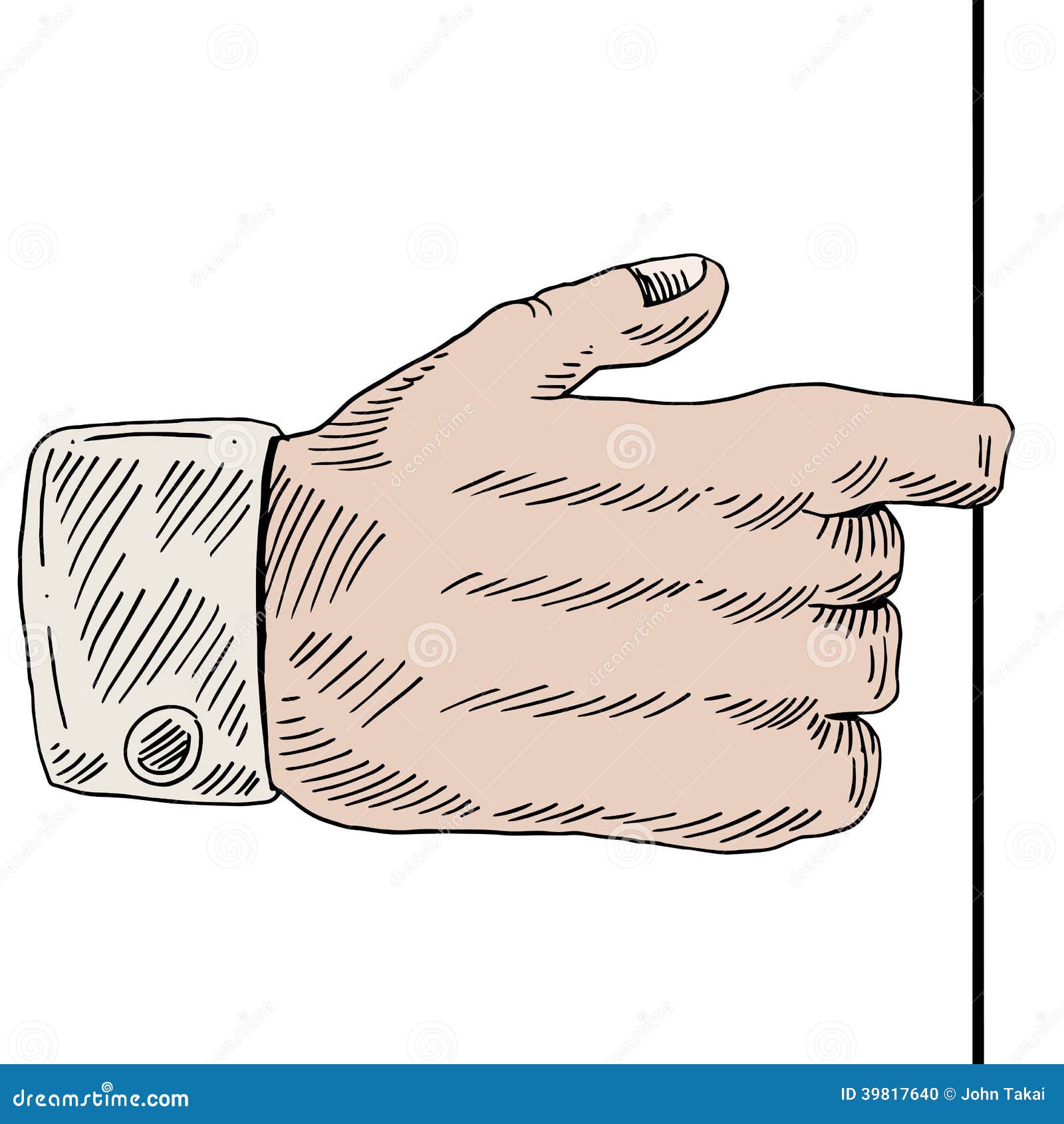 One Hand Pull Up Vector Illustration | CartoonDealer.com #84915616