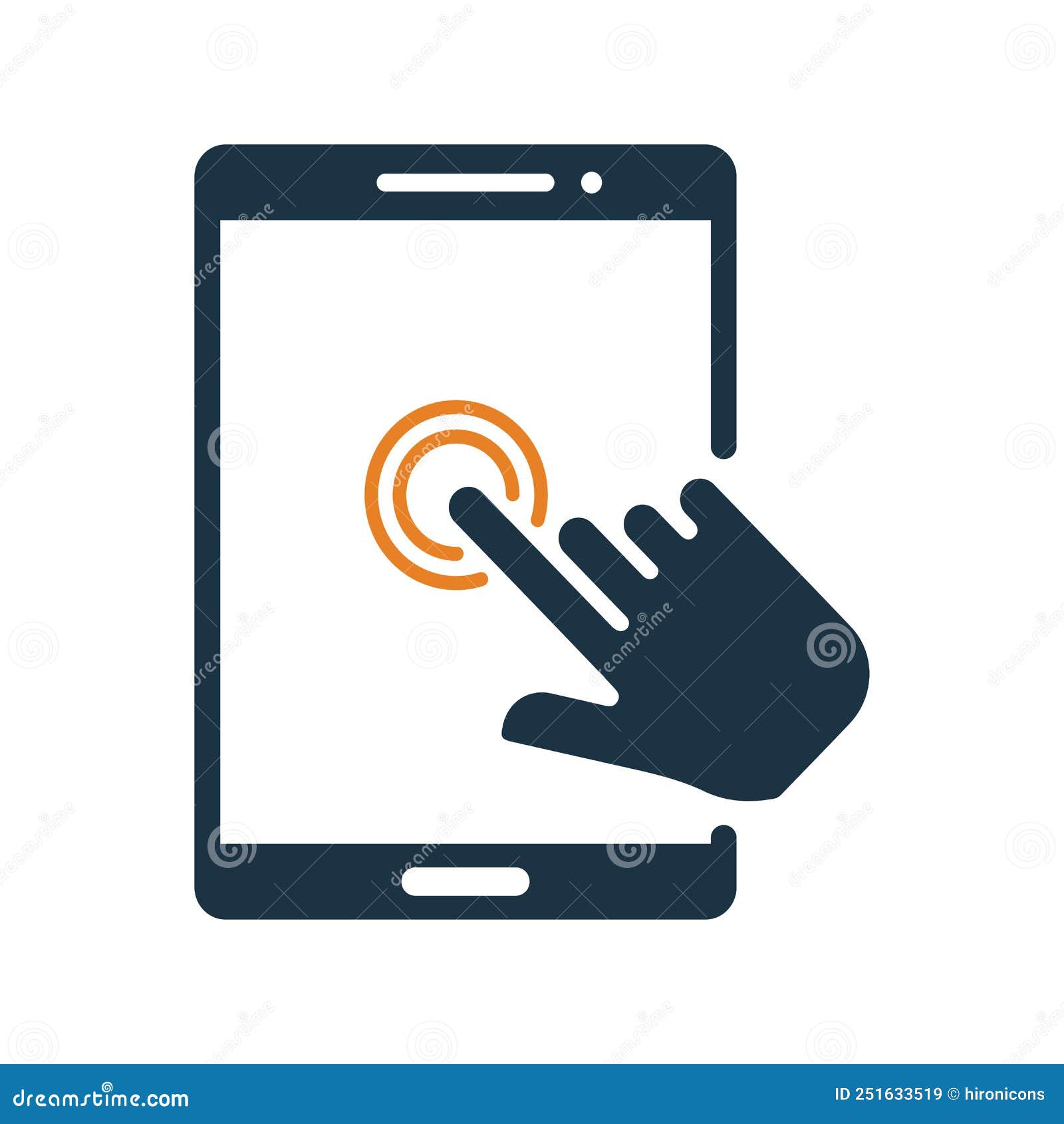 Finger, Hand, Screen, Touch Icon. Editable Vector Logo Stock Vector ...