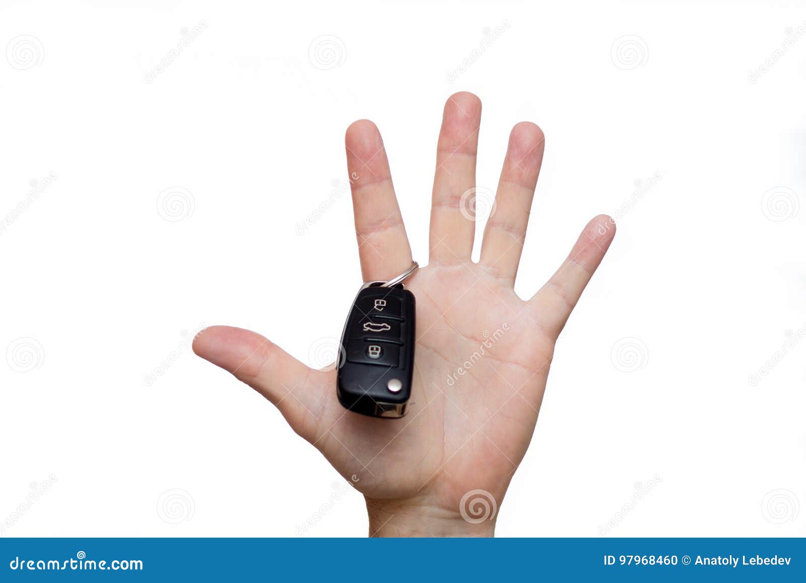 On the Finger Hang the Car Keys Stock Photo - Image of gift, driver ...