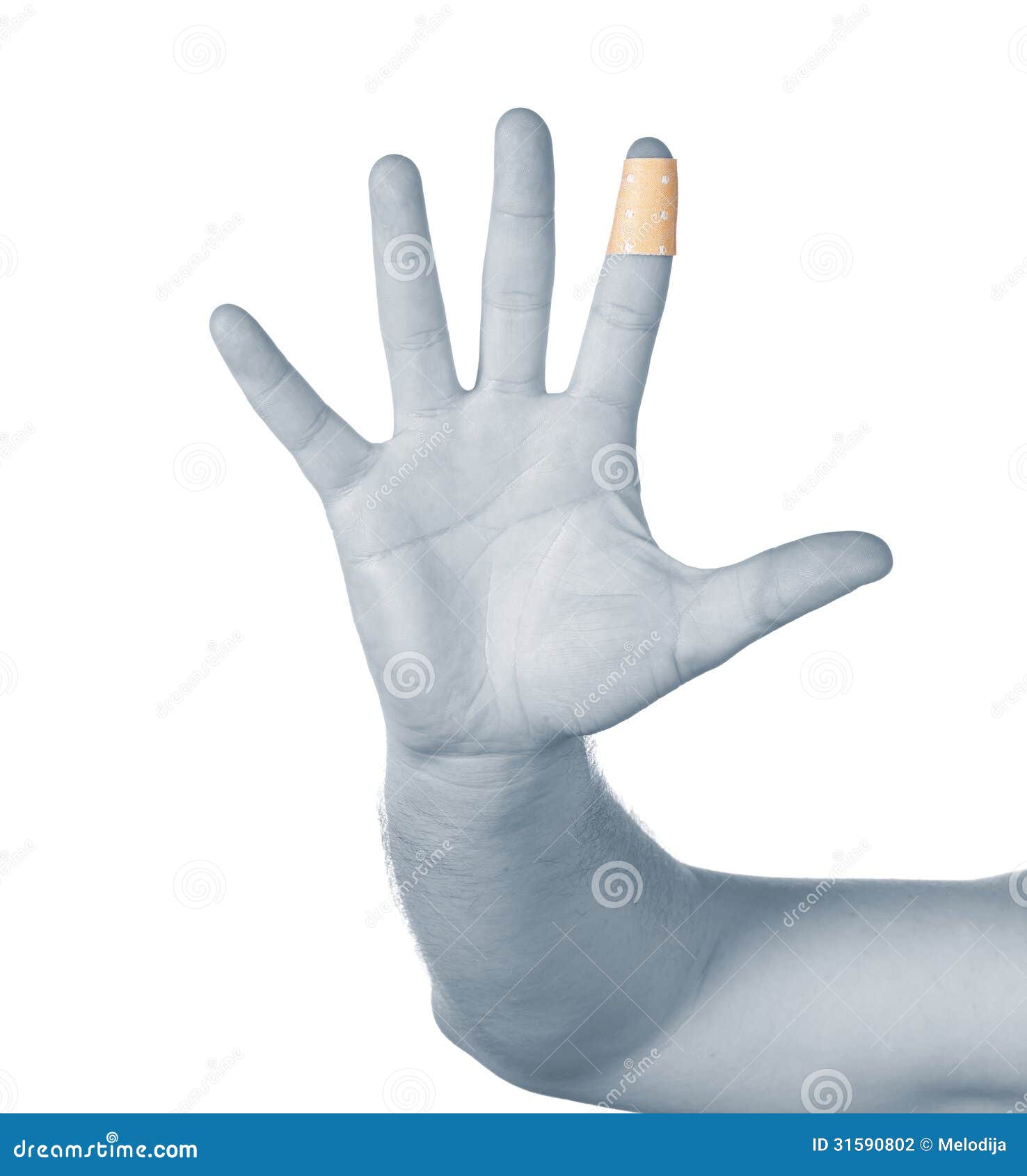 Finger with Healing Plaster. Stock Photo - Image of texture, person ...